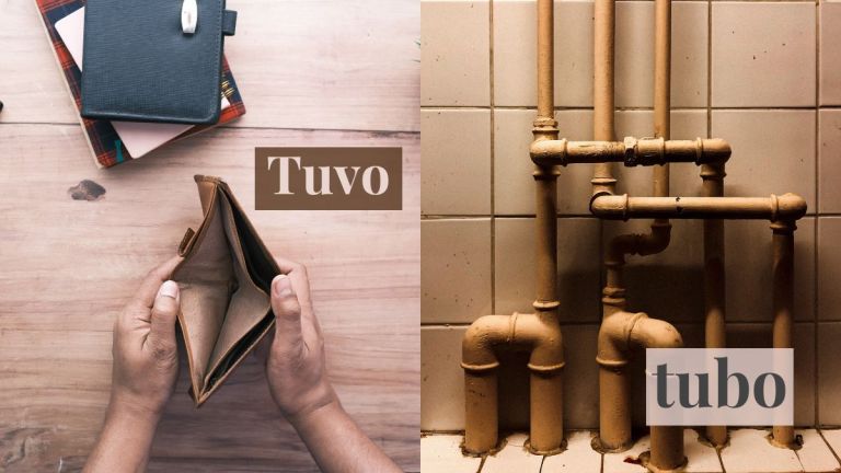 Tuvo y tubo ¿Significan lo mismo?