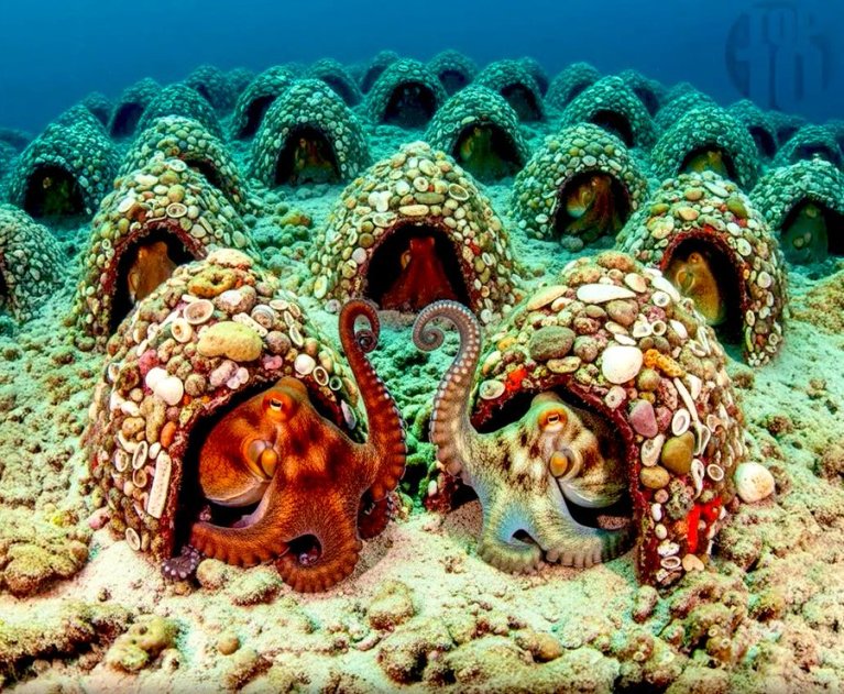 Los biólogos han descubierto 'Octlantis': una ciudad submarina de pulpos